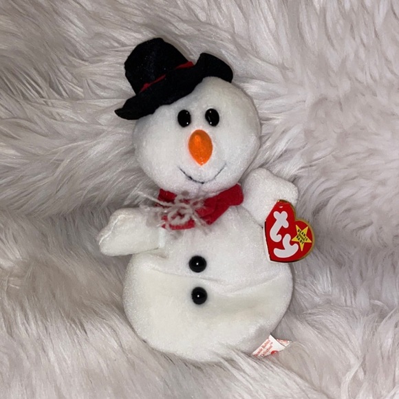 Ty | Toys | Vintage 996 Ty Beanie Babies Snowball The Snowman 421 New ...